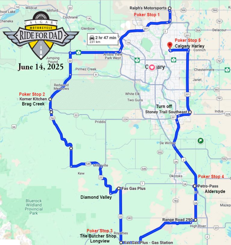 Calgary Motorcycle Ride | Ride for Dad